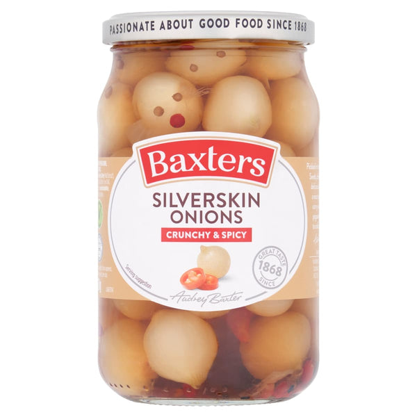 Baxters Silverskin Onions Crunchy & Spicy | Order Online – Baxters Shop